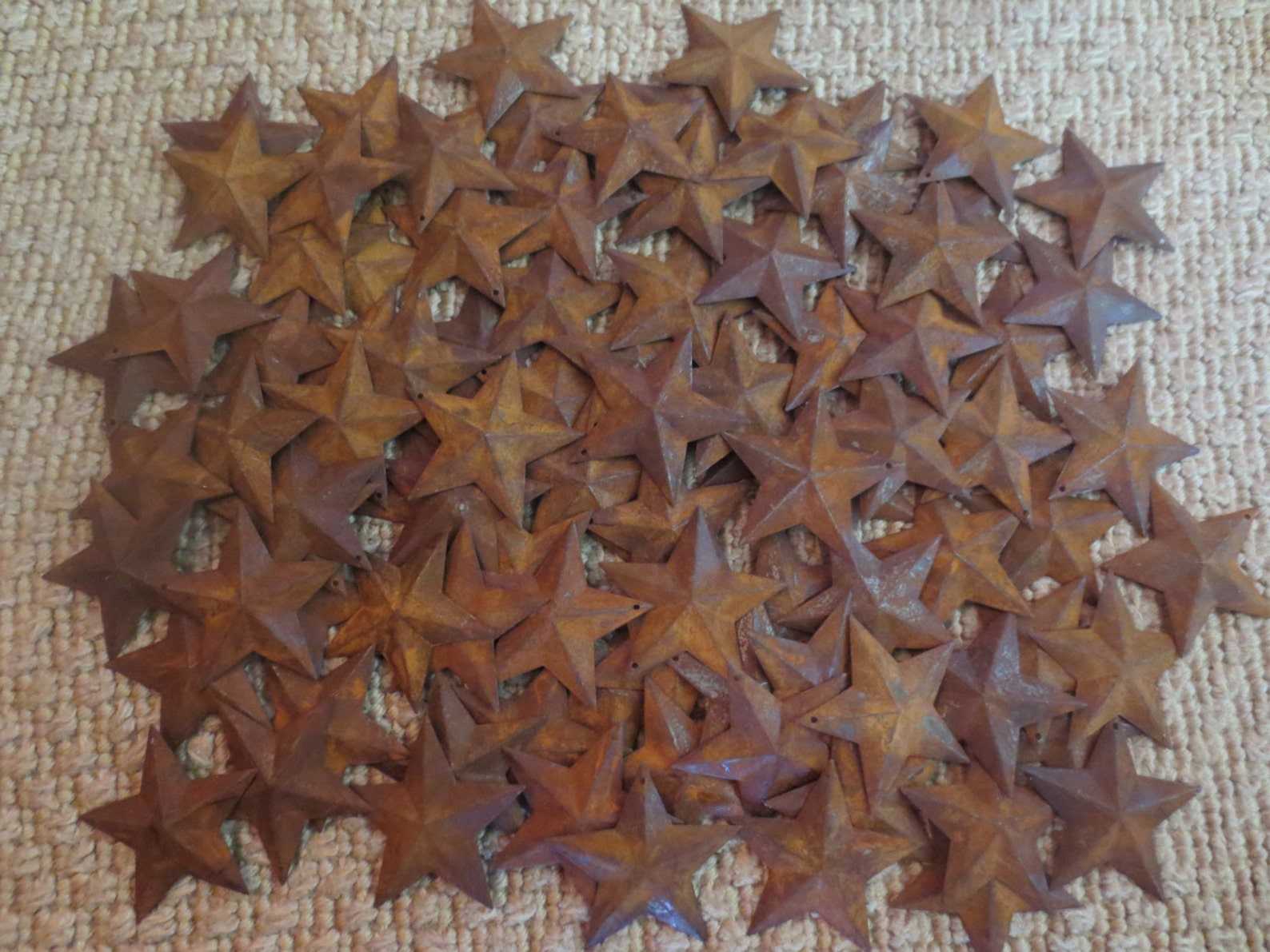 Set of 100 Rusty Barn Stars 2.25 Dimensional Primitive - Etsy
