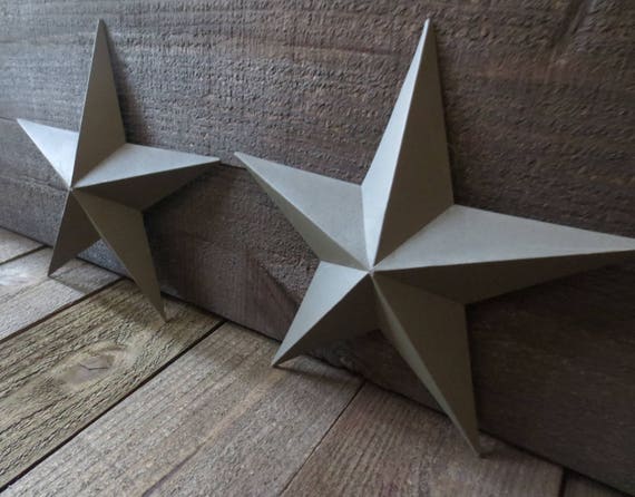 Set of 2 Country Primitive 14 Green Barn Stars Rustic - Etsy