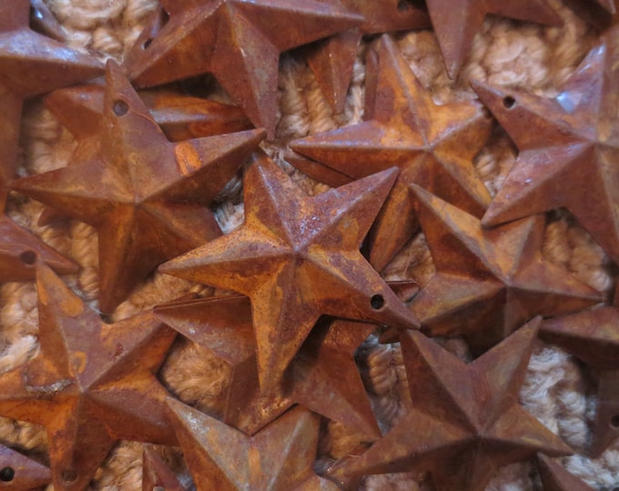 Set of 100 Rusty Barn Stars 1.5 Inch Dimensional Primitive | Etsy