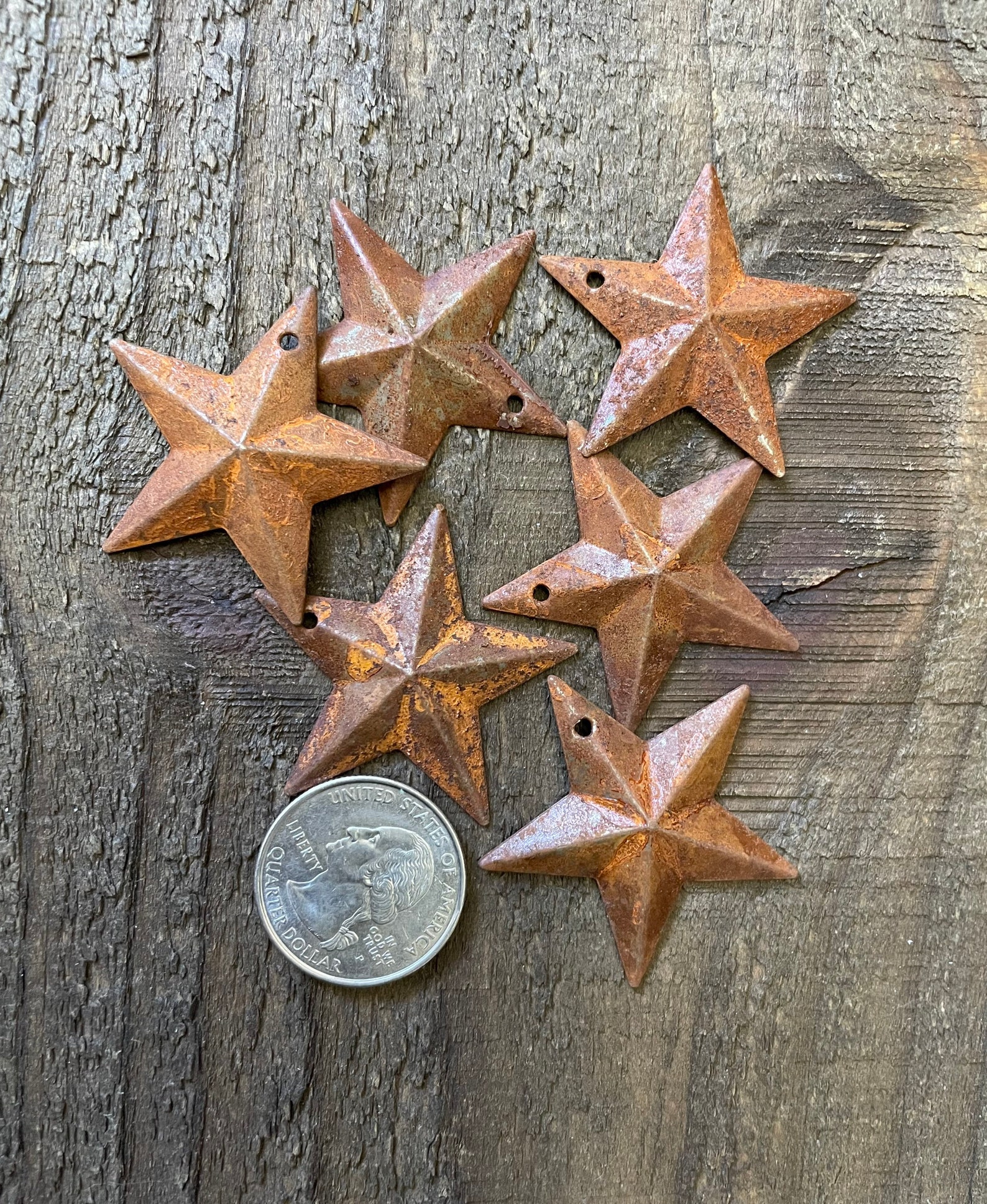 Set of 100 Rusty Barn Stars 1.5 Inch Dimensional Primitive - Etsy