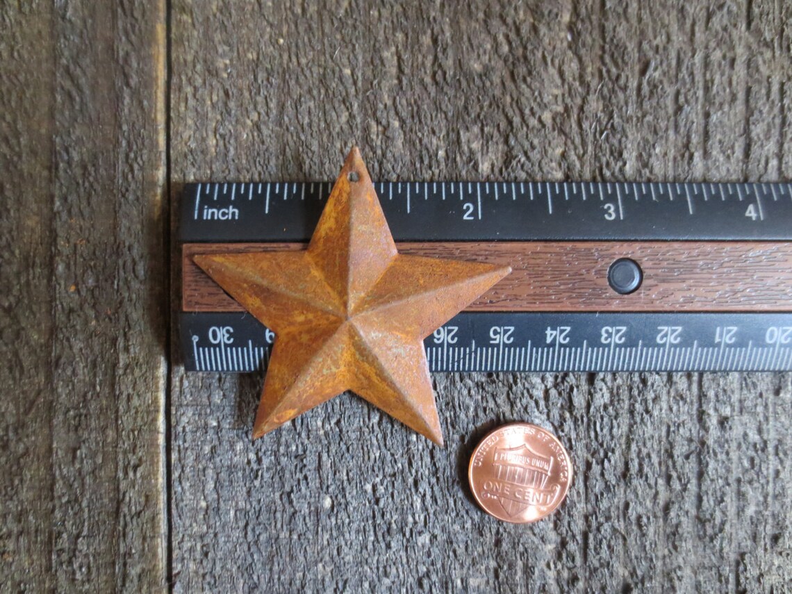 Set of 100 Rusty Barn Stars 2.25 Dimensional Primitive - Etsy