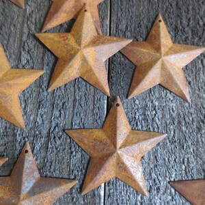 Set of 100 Rusty Barn Stars 2.25" Dimensional Primitive Country Rustic ...