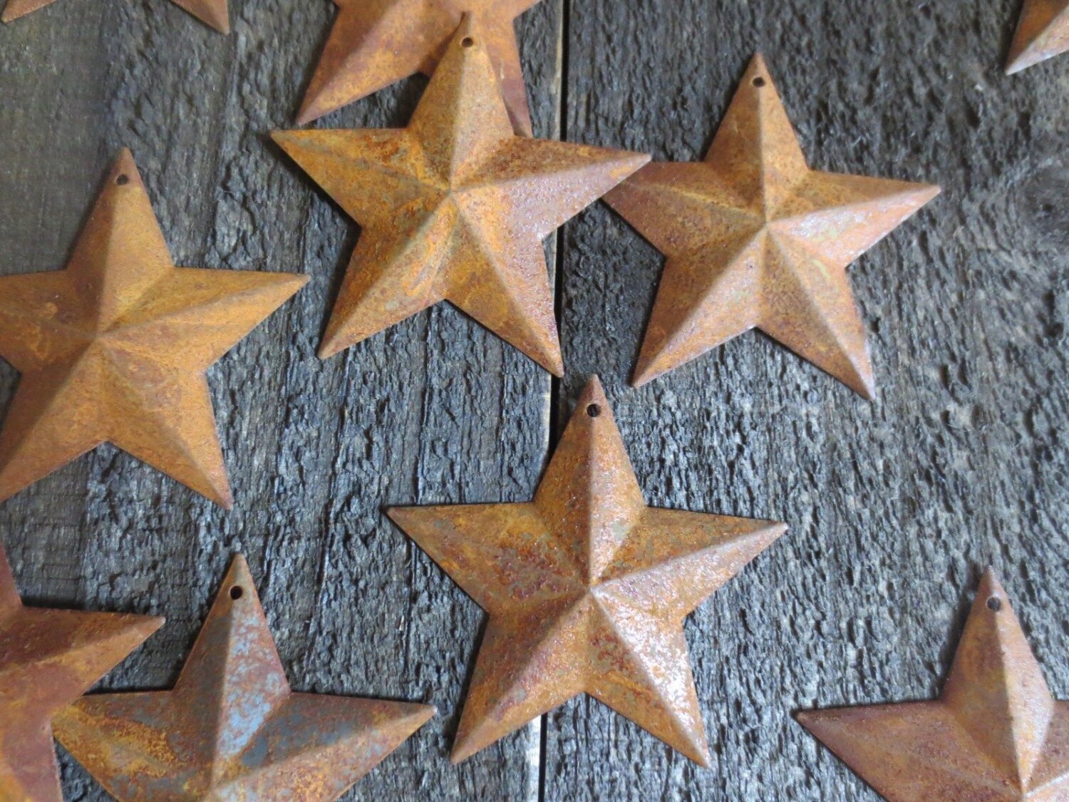 Set of 100 Rusty Barn Stars 2.25 Dimensional Primitive | Etsy