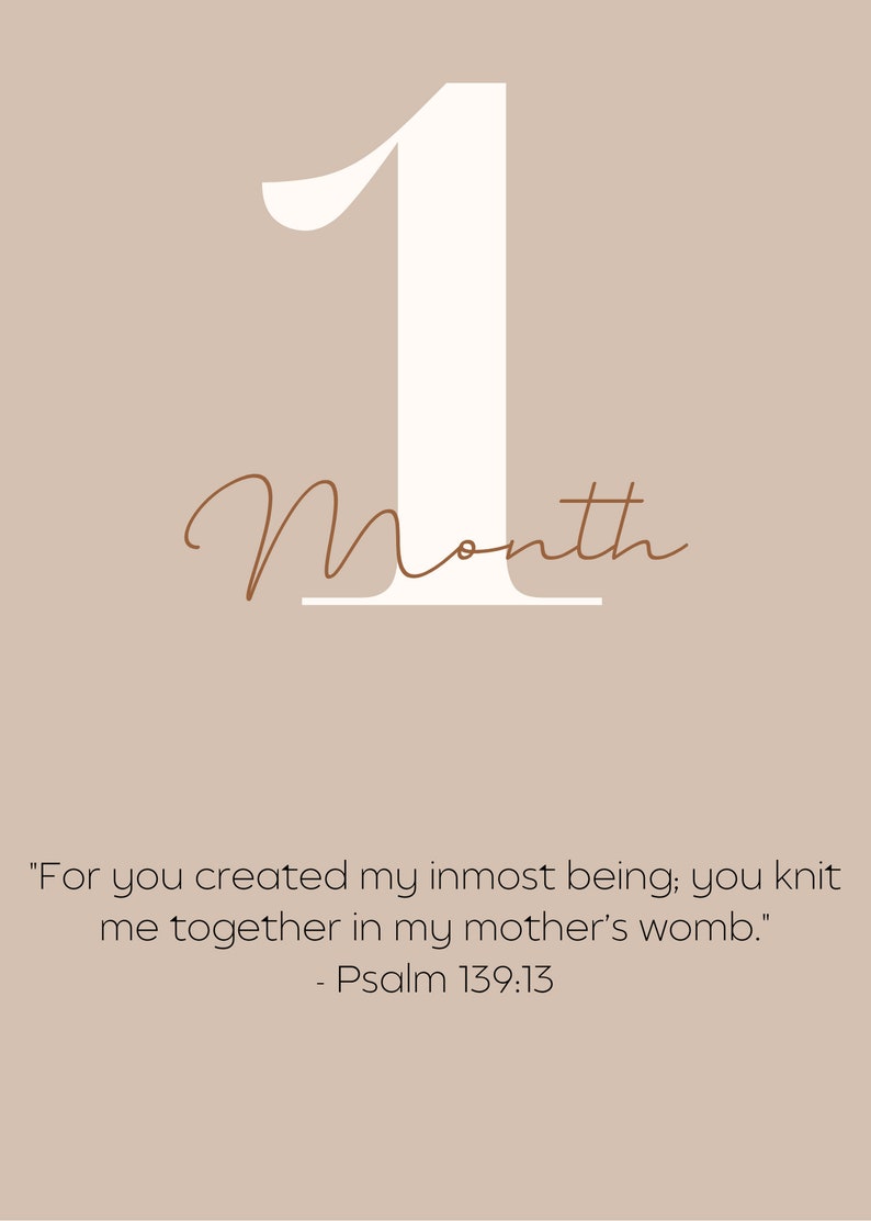 Biblical Blessings: Monthly Milestone Cards With Scripture Verses for ...
