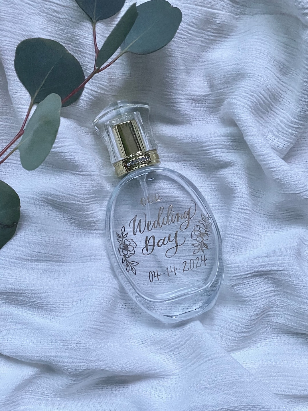 Engraved Perfume Bottle | Wedding Perfume | Bride | Wedding Day ...