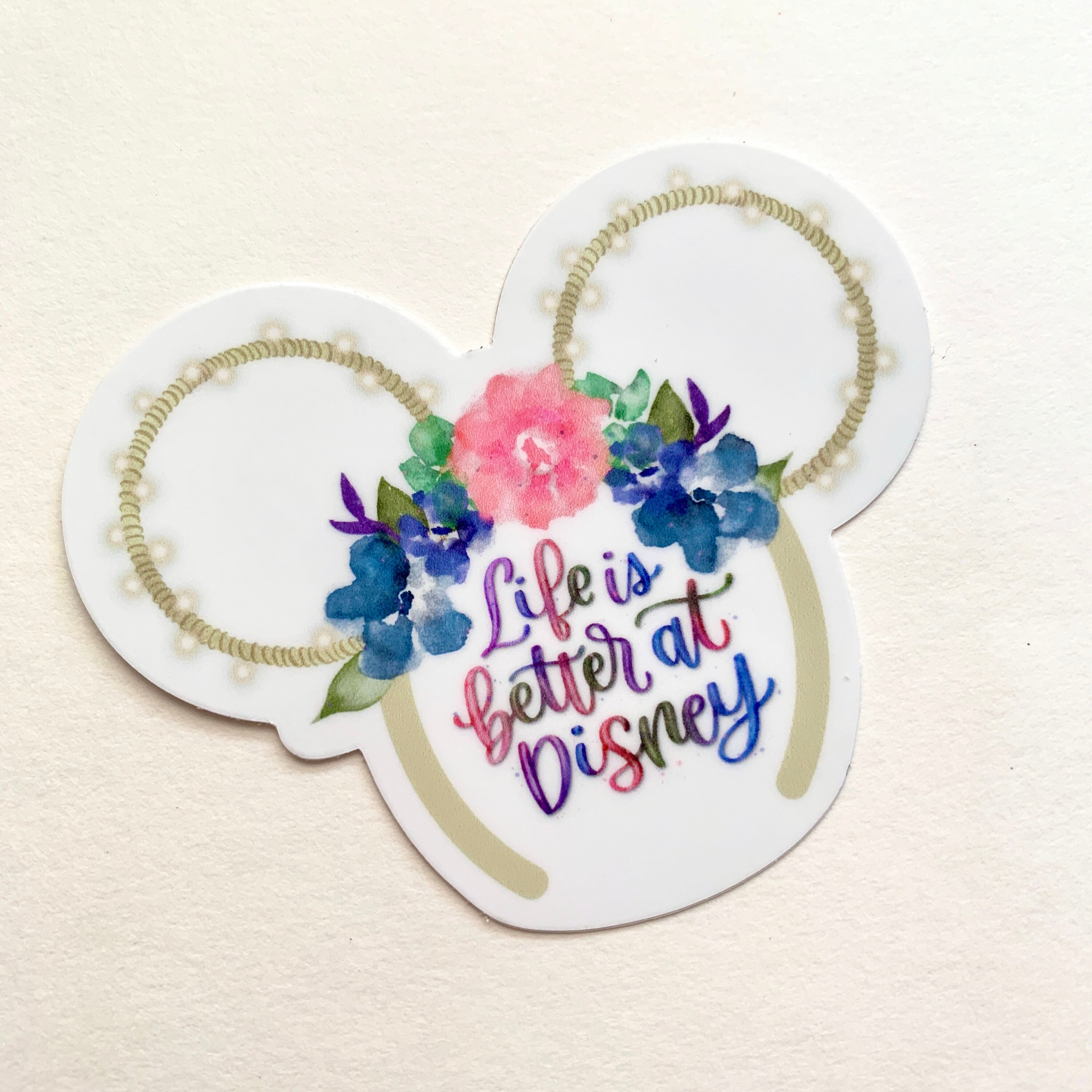 Disney Ears Sticker Mickey Ears Disneyland Sticker - Etsy