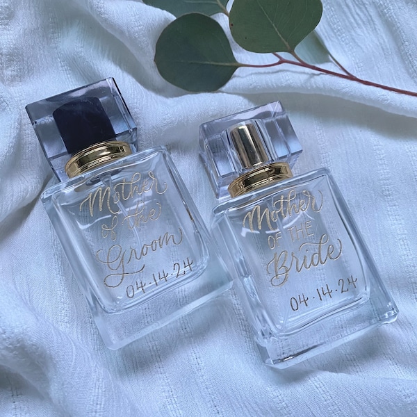 Bride and Groom Engraved Perfume Bottles - Etsy