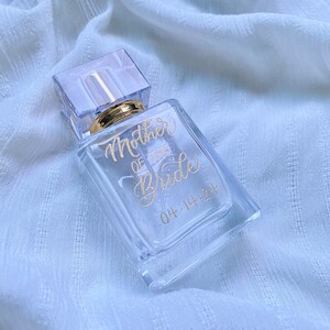 Engraved Perfume Bottle for Mother of the Bride or Mother of the Groom ...