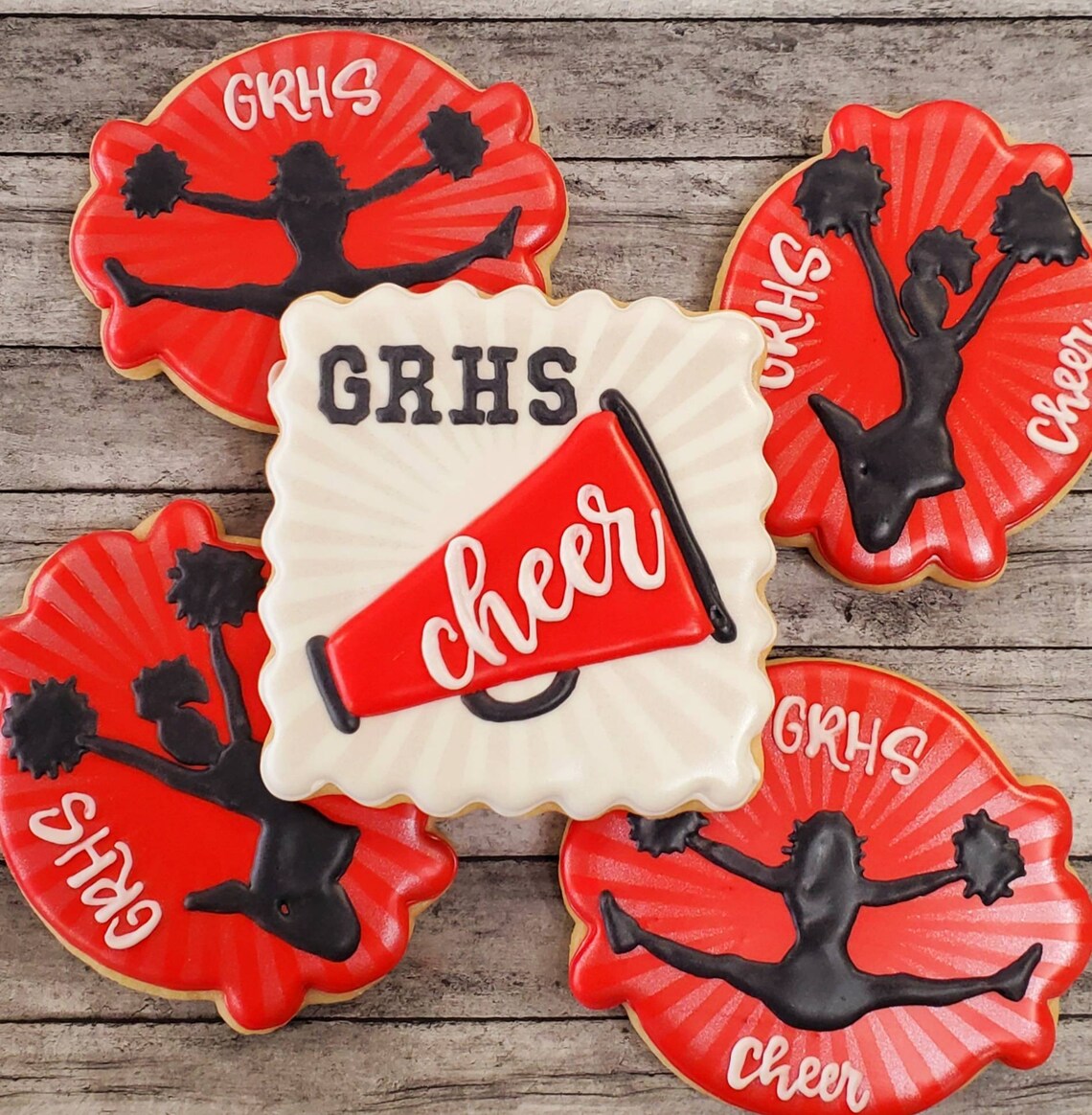 Cheer Squad or Cheerleading Hand Decorated Sugar Cookies 1 - Etsy