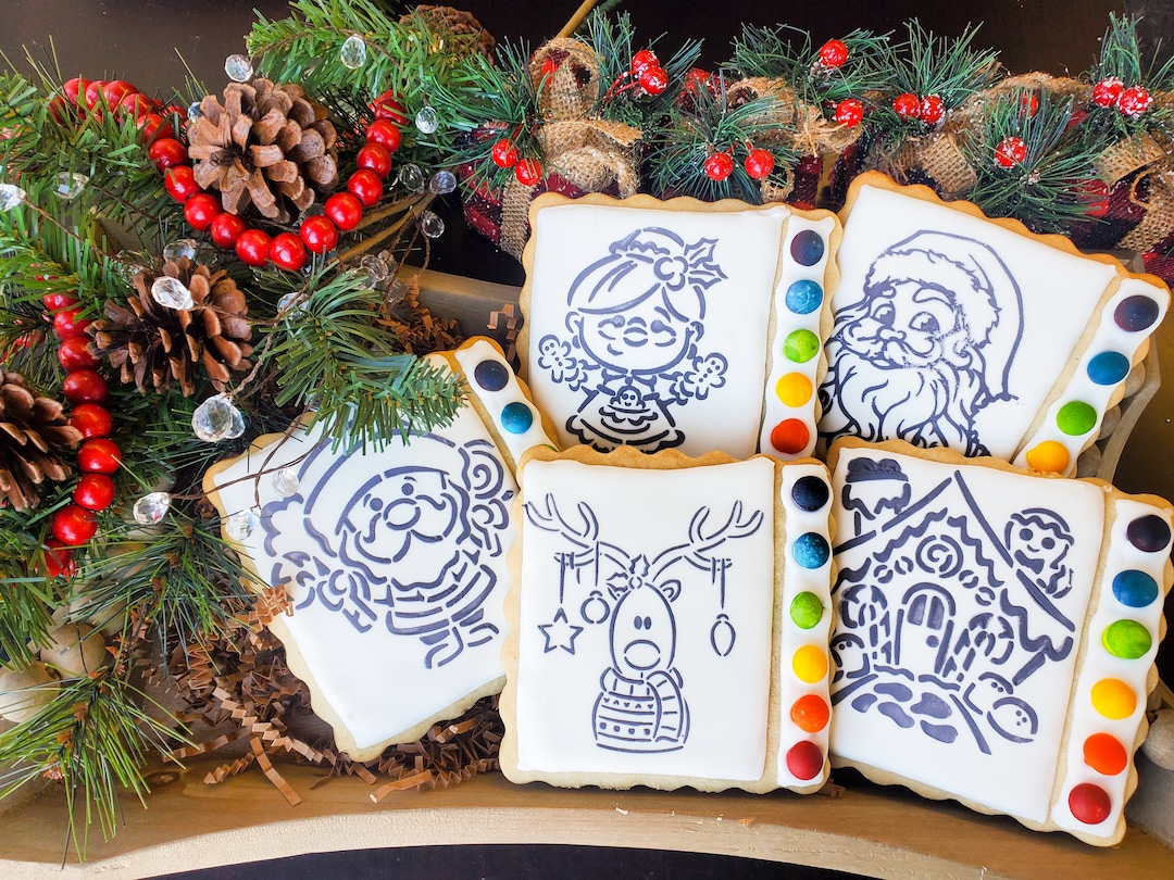 Christmas Paint Your Own Sugar Cookies, Paintable, Edible, DELICIOUS ...