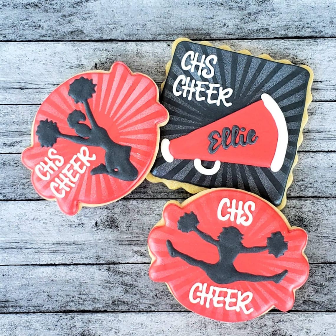 Cheer Squad or Cheerleading Hand Decorated Sugar Cookies 1 - Etsy