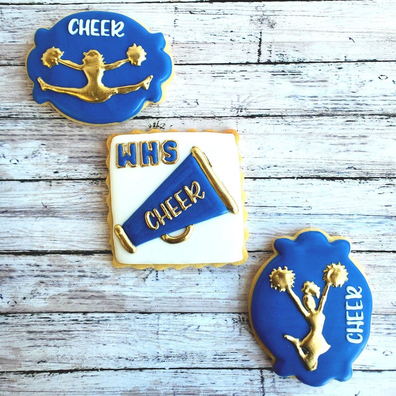 Cheer Squad or Cheerleading Hand Decorated Sugar Cookies 1 | Etsy