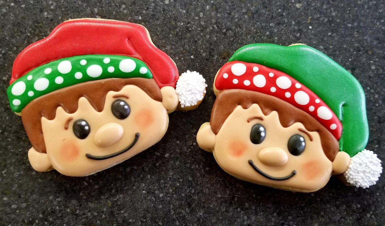Christmas Elf, Hand Decorated Sugar Cookies, 1 Dozen, DELICIOUS! Order ...