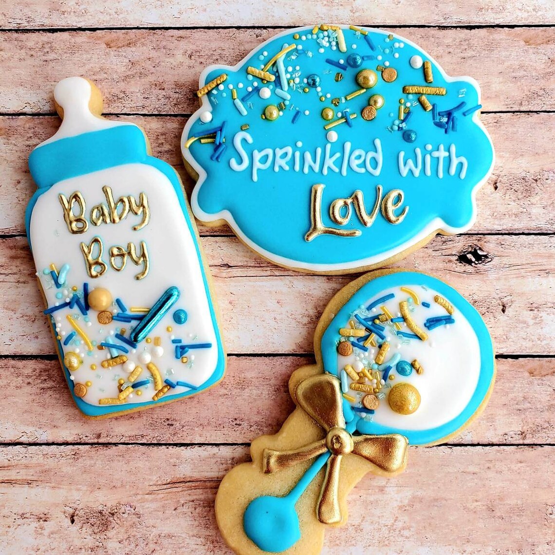Baby Sprinkle, Baby Shower, Sugar Cookies, Custom Made and Decorated by ...
