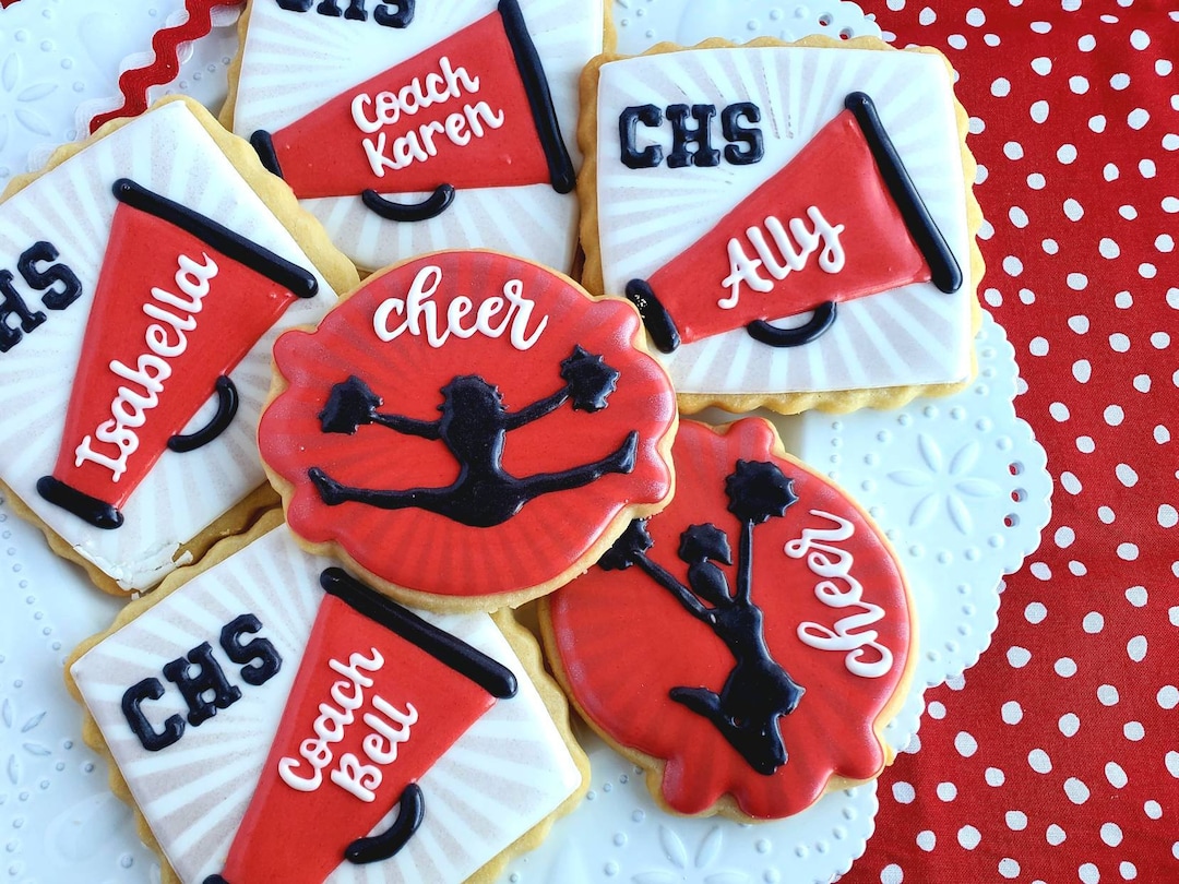 Cheer Squad or Cheerleading, Hand Decorated Sugar Cookies, 1 Dozen ...