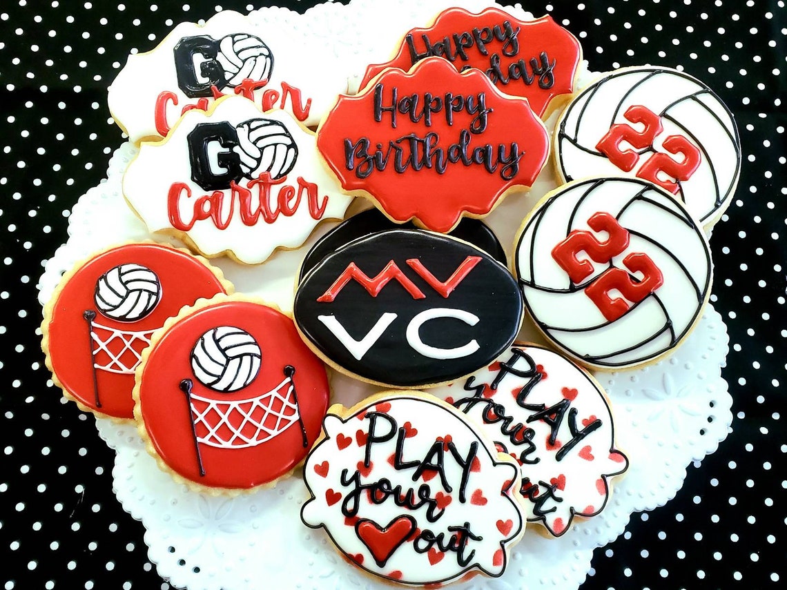 Sports Team Sugar Cookies, Custom Made and Decorated by Hand, DELICIOUS ...