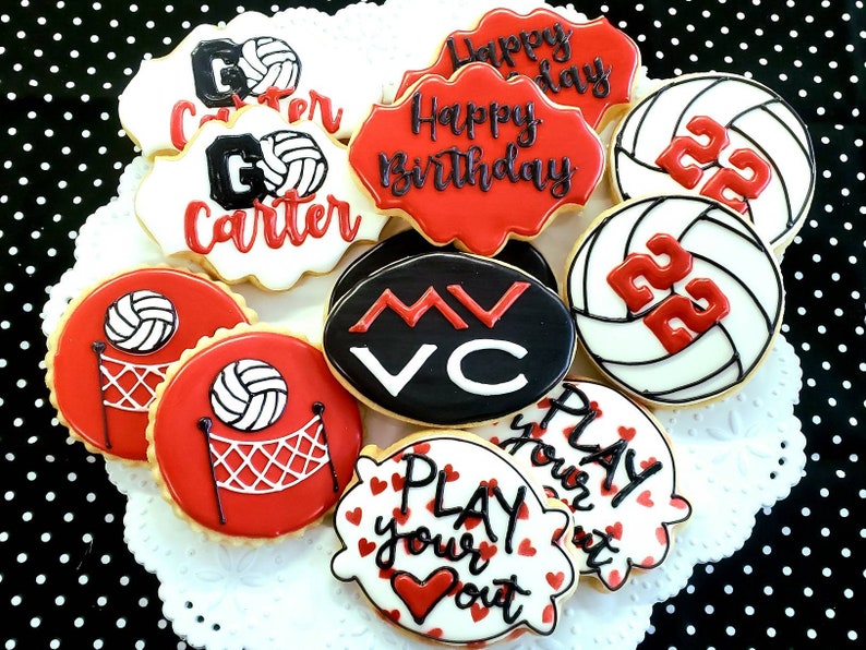 Sports Team Sugar Cookies, Custom Made and Decorated by Hand, DELICIOUS ...