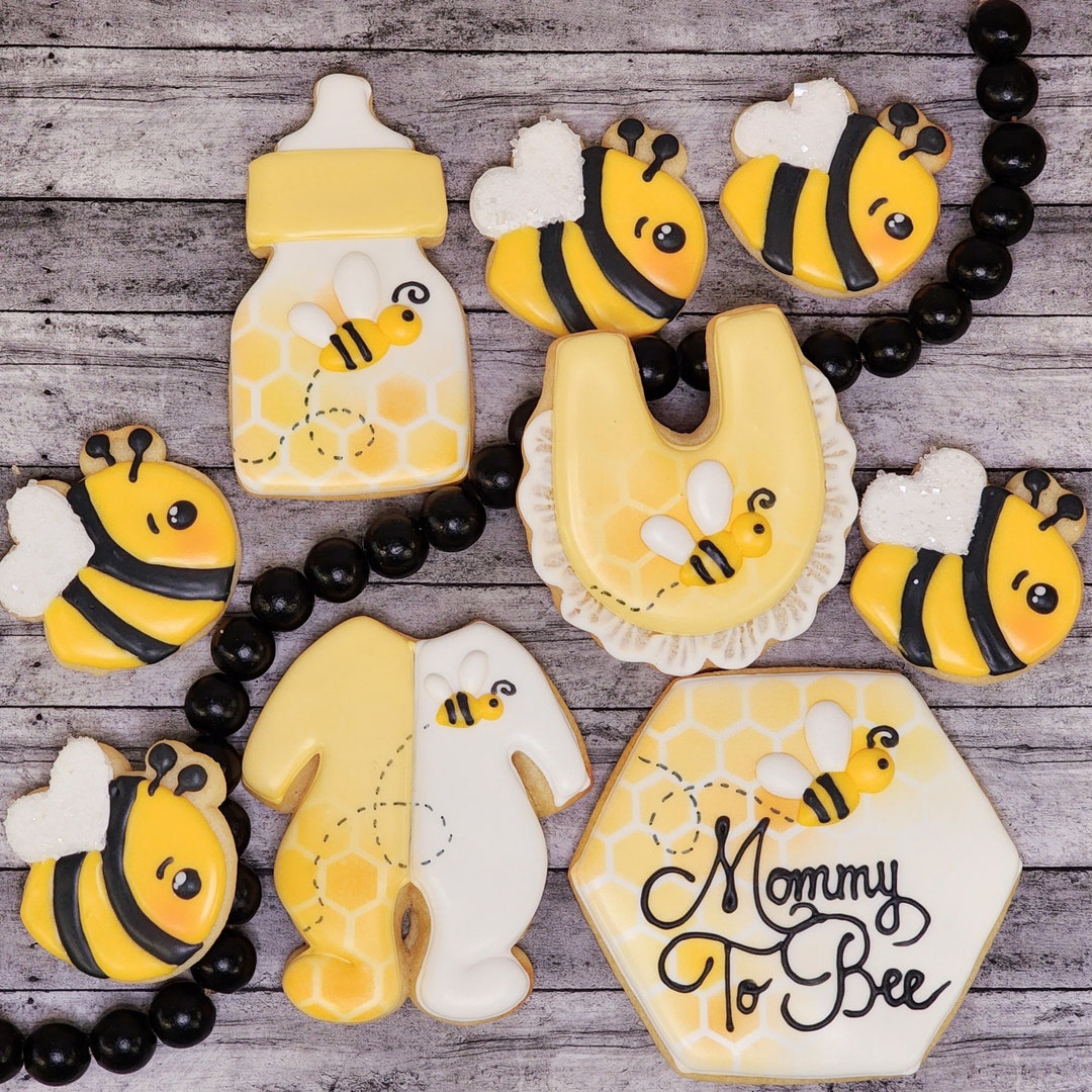 Mommy to Bee, Baby Shower, Sugar Cookies, Custom Made and Decorated by ...