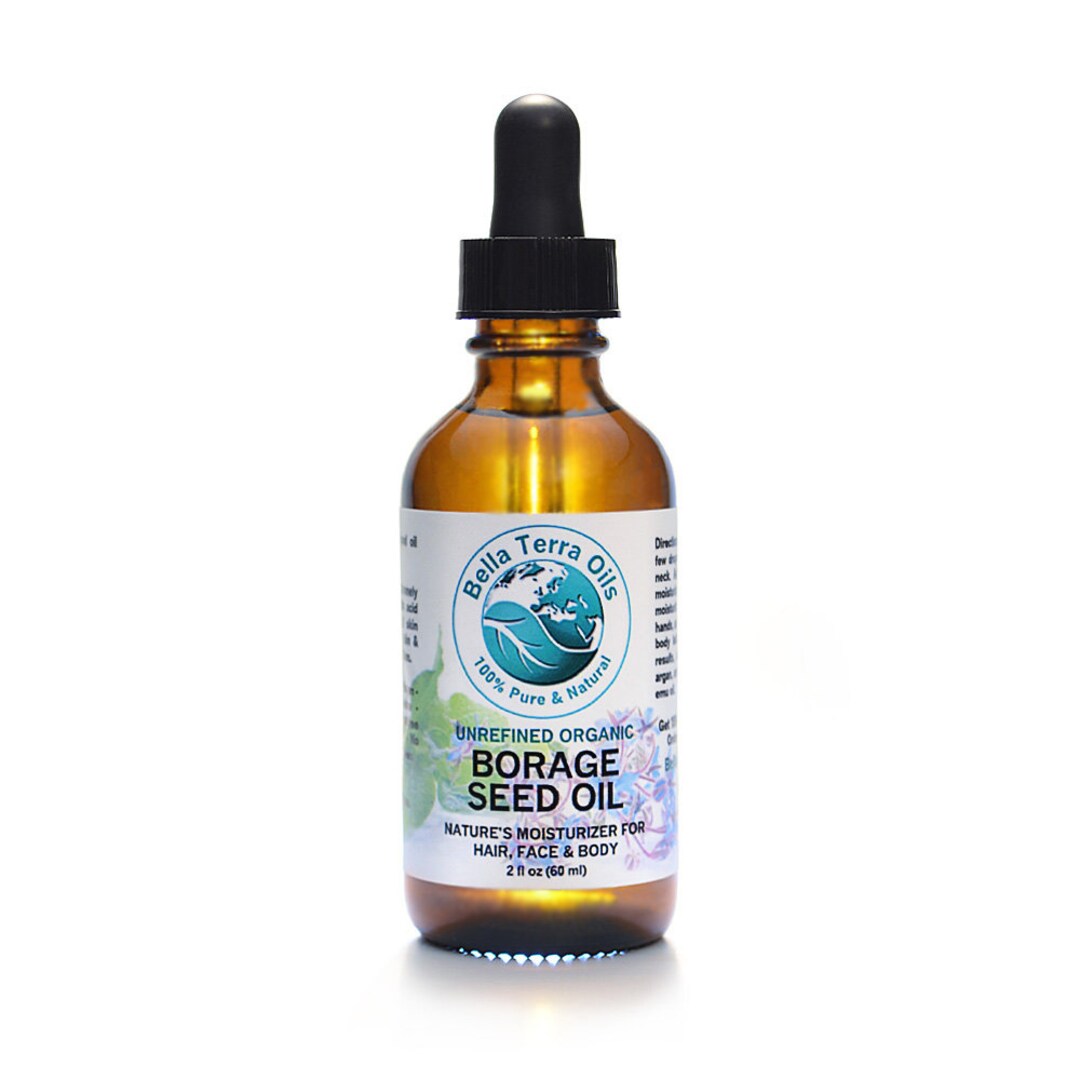 BORAGE SEED Oil Pure Unrefined Cold-pressed Organic Rich in Gamma ...
