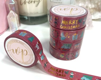Merry Christmas Tape | Etsy