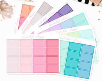 Planner Box Stickers | Etsy