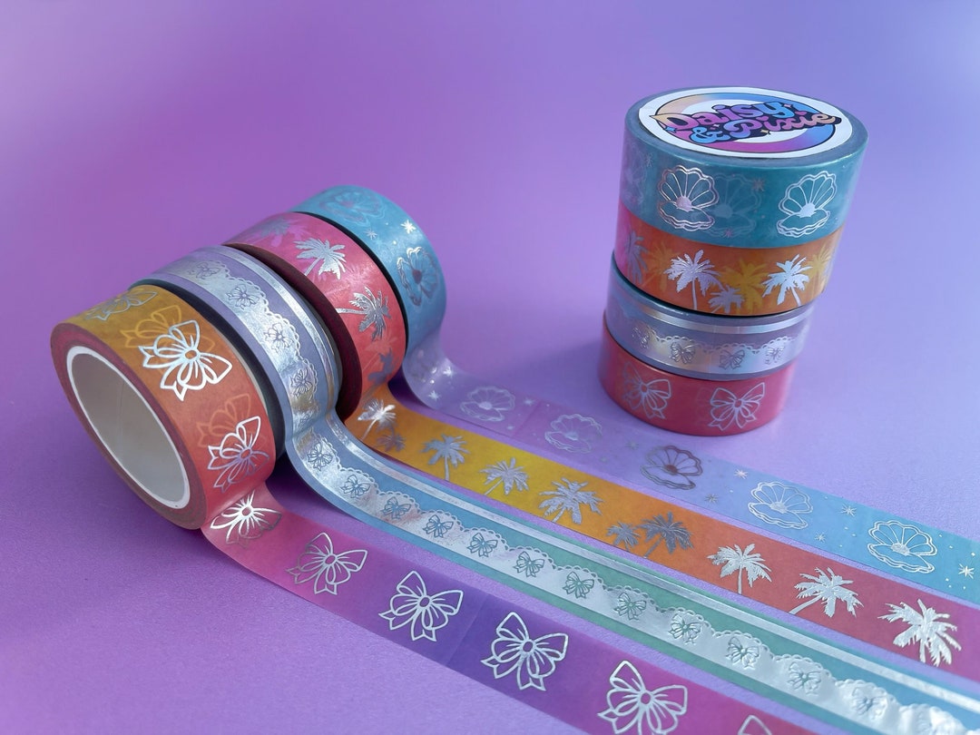 BUNDLE // Exclusive Custom Washi Tape, Palm Tree Washi, Clam Oyster ...