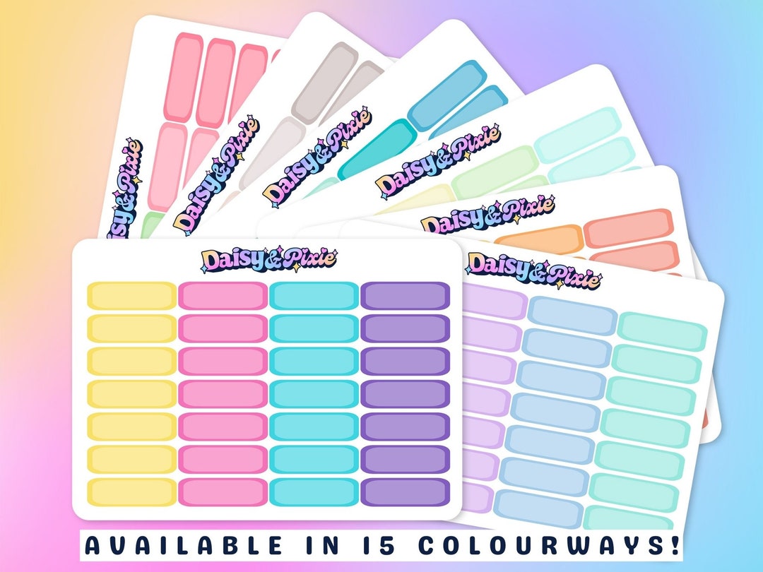 Rounded Quarter Boxes, Functional Quarter Box Stickers, Functional ...