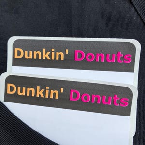 YOUTH | Dunkin' Donuts Apron, Hat, and 2 Name Tags. Purchase Hat ...