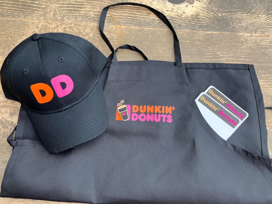 ADULT | TEEN | Dress up Set - Dunkin' Donuts Apron, Hat, and 2 Name ...