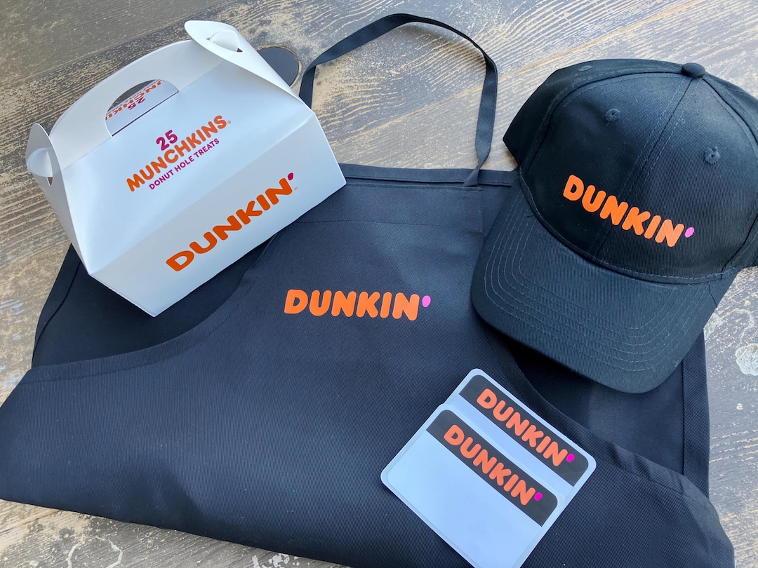 NEW** Kids - Dunkin' Apron, Hat, and 2 Name Tags. Purchase Hat & Apron ...