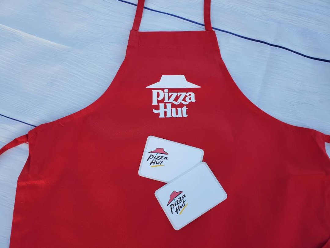 Dress up Set -pizza Hut Cashier or Server Play Time Apron and 2 Blank ...