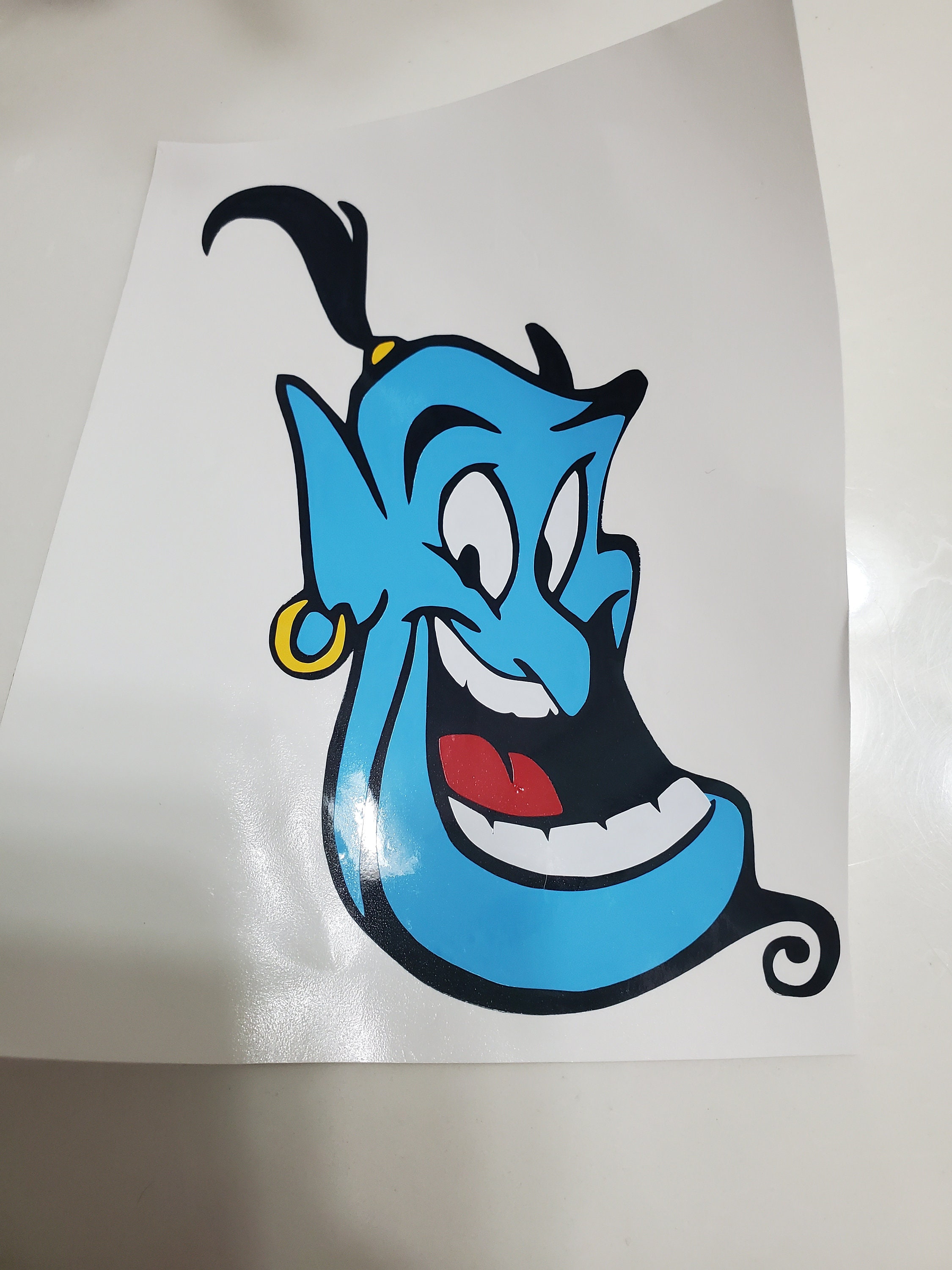 Disney aladdin genie layered vinyl decal | Etsy