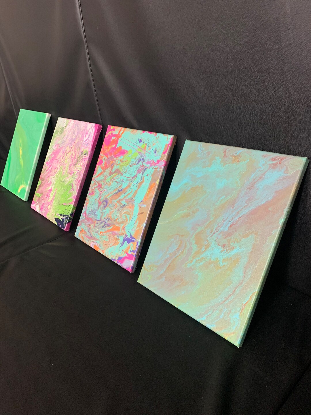 4 Piece Acrylic Drip Painting Set - Etsy