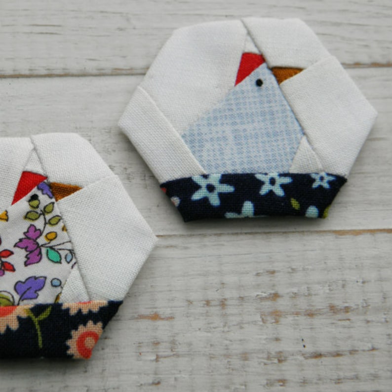 Farm Life a paper piecing hexagon pattern | Etsy