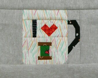 I Heart Mugs a Set of Paper Piecing Patterns | Etsy