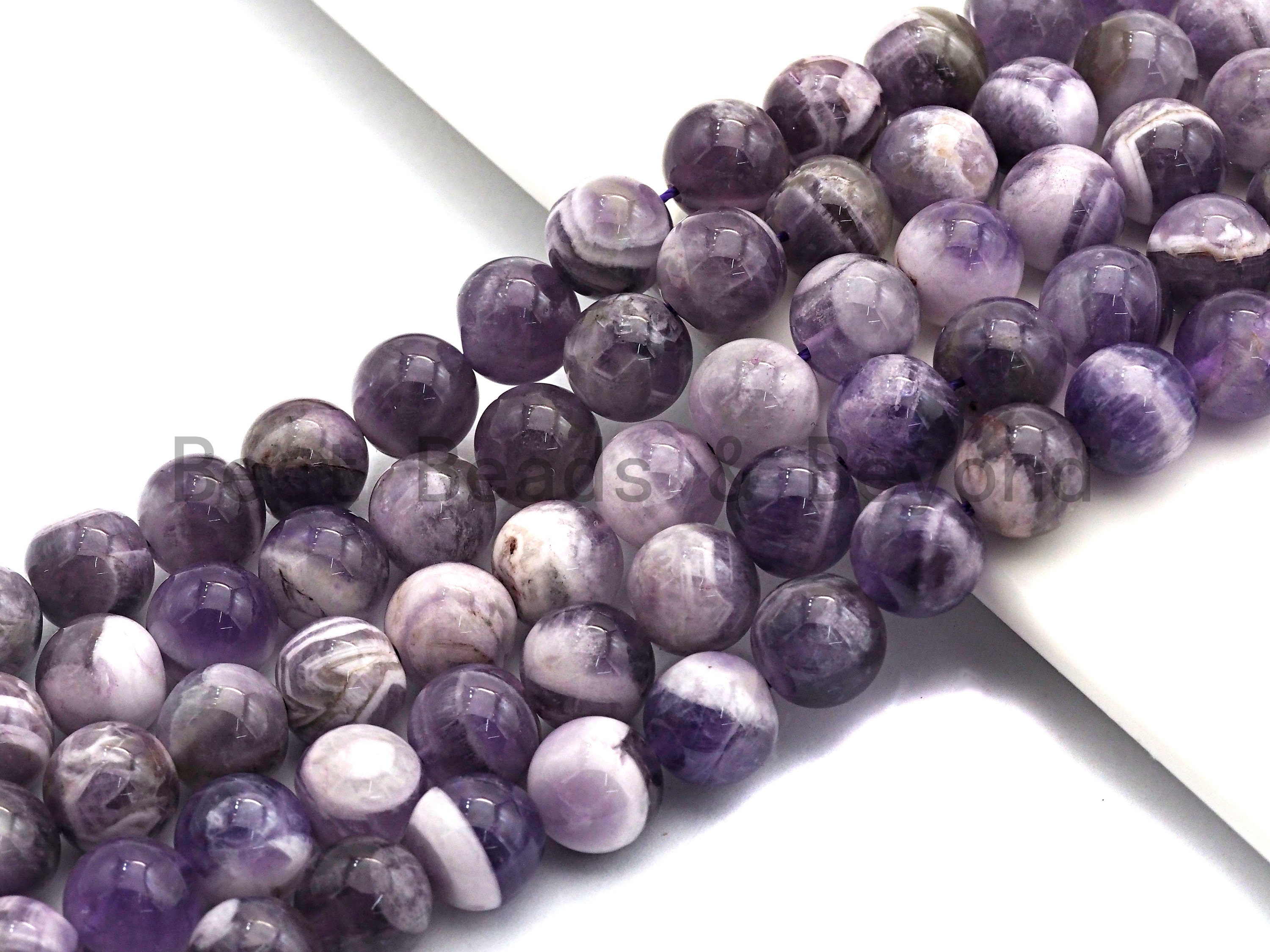 Quality Natural Amethyst Round Smooth beads 6mm 8mm 10mm | Etsy
