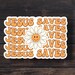 Jesus Saves Retro Groovy Sticker, Love Like Jesus Sticker, Christian ...