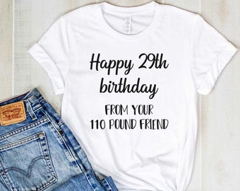 Happy 29th Birthday From Your 110 Pound Friend - Etsy
