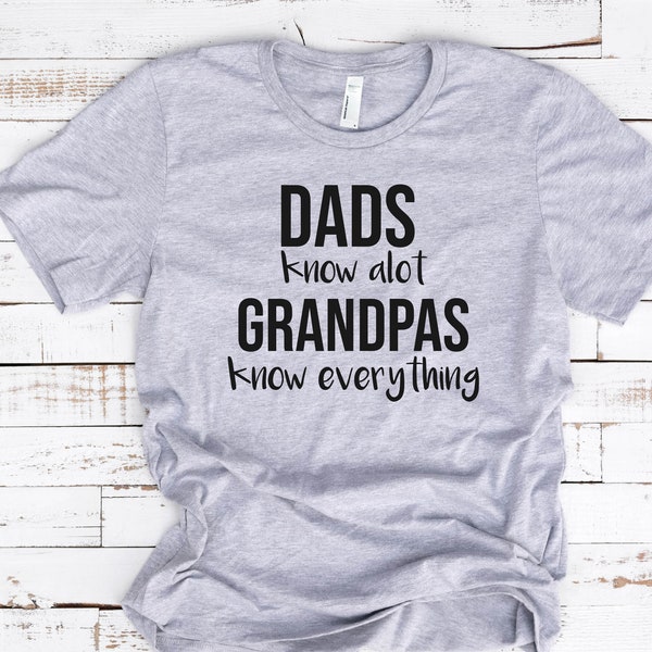 Dad Know A Lot Grandpas Know Everything Etsy