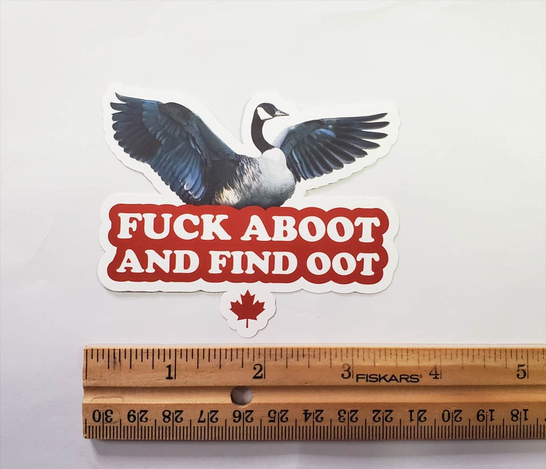 Funny Goose Sticker: Canadian Slang, Laptop Decal - Etsy