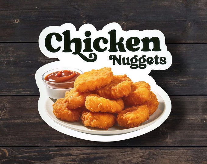 On My Way to Get Chicken Nuggies Bumper Sticker Funny, Weird Car Decal, Cheap Gifts for Friends ...