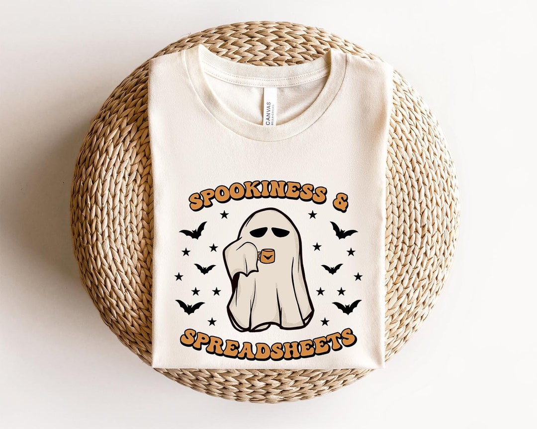 Spookiness and Spreadsheets, Halloween Accountant Shirt, CPA Gift ...