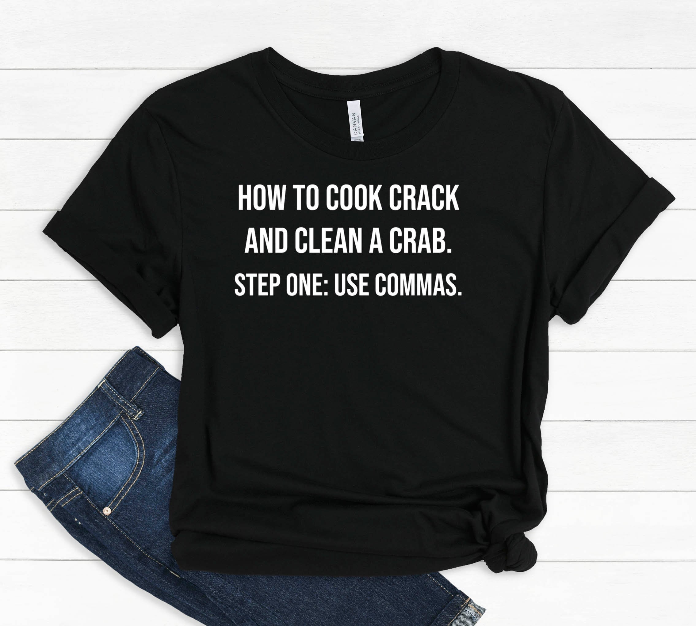 How to Cook Crack and Clean a Crab. Step One. Use Commas. - Etsy