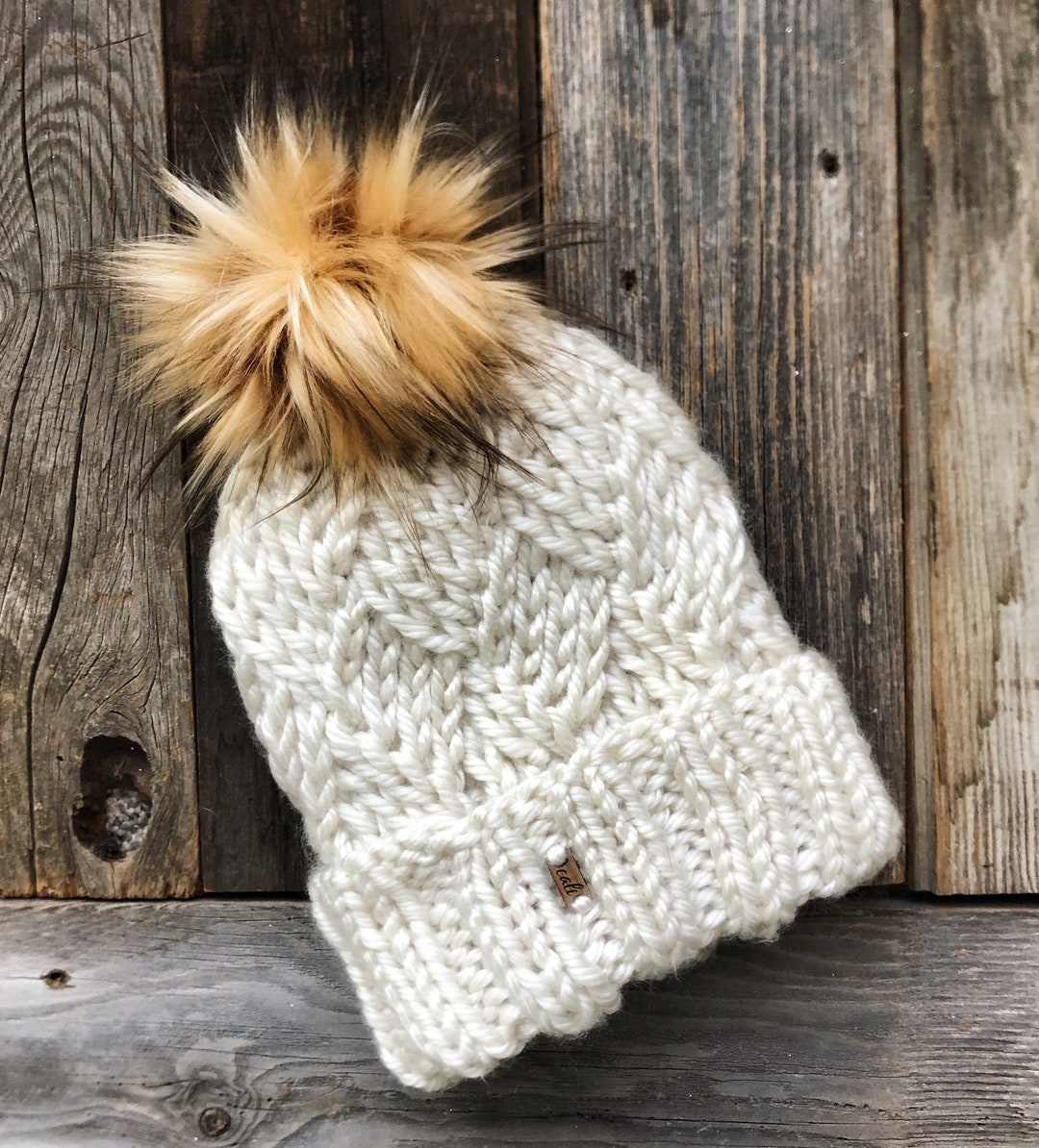 Knit Beanie Pattern / Black Diamond Beanie / DIY Handmade Knitting ...