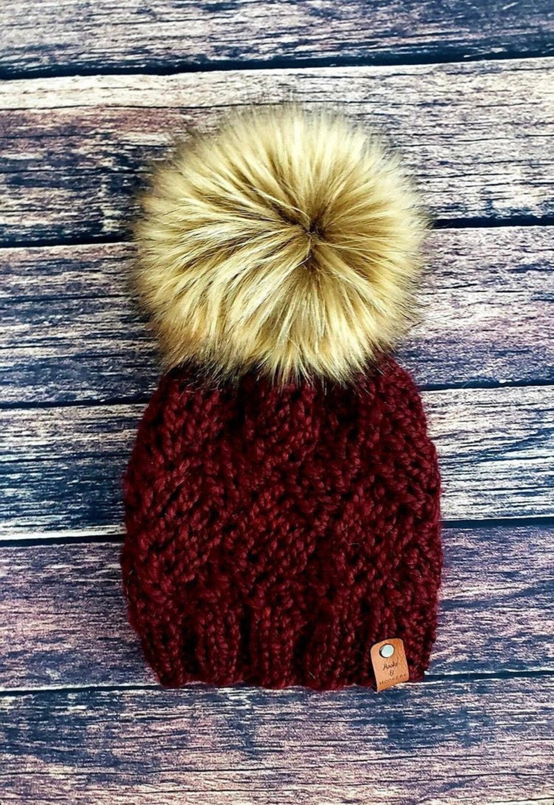 Knit Beanie Pattern / Black Diamond Beanie / DIY Handmade Knitting ...