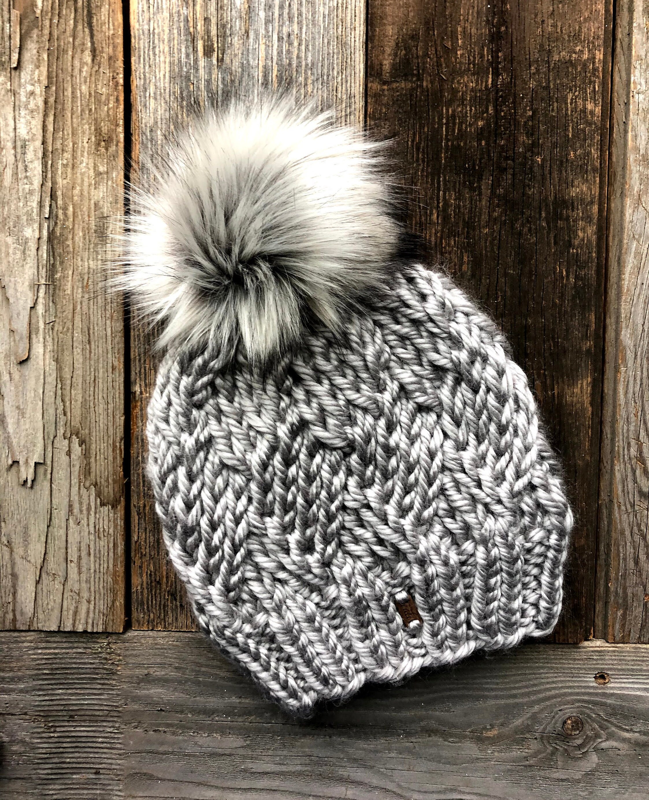 Knit Beanie Pattern / Black Diamond Beanie / DIY Handmade Knitting ...