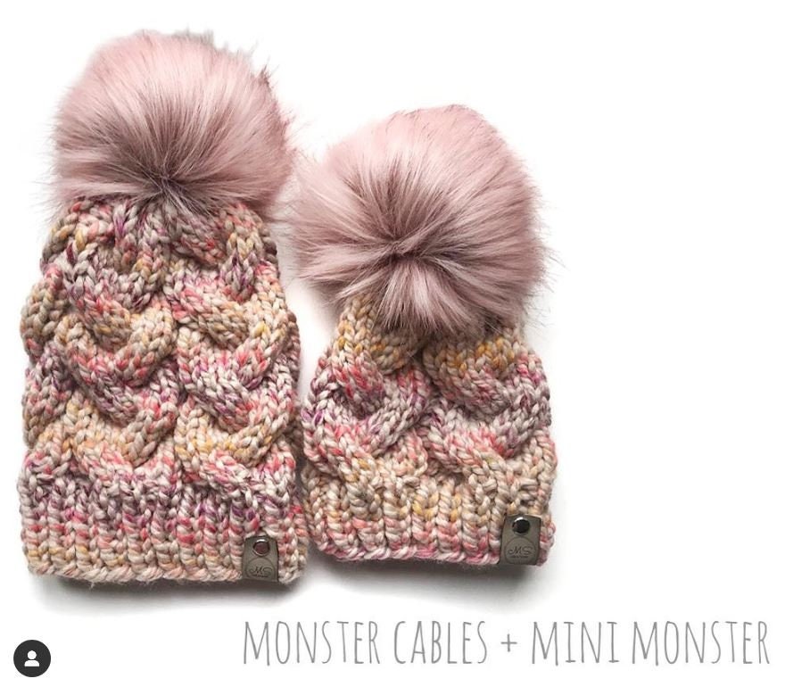 Mini Monster Beanie - Etsy