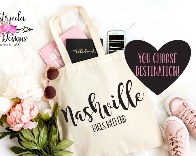 Destination Girls Weekend Tote Bags, Girls Weekend Tote, Bachelorette ...