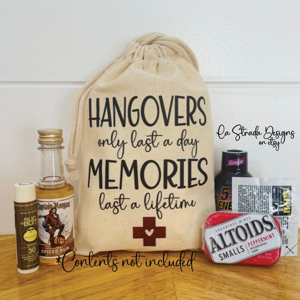 Hangover Kit Bag Etsy
