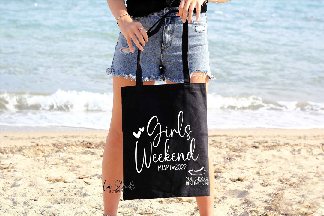 Destination Girls Trip Tote Bags, Girls Trip, Girls Weekend Tote, Girls ...